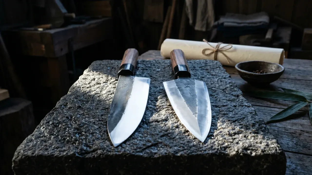 Monobisel vs doble bisel: kataba y ryoba — Hamono Club
